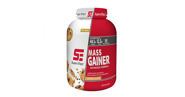 מאס גיינר MASS GAINER סופר אפקט דלי טעם קרם עוגיות - משקל 4.5 ק"ג ...