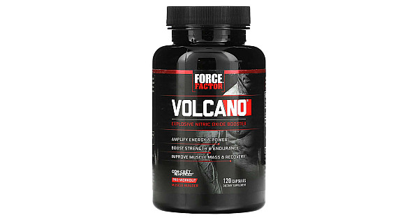 - Volcano מאיץ עוצמתי של תחמוצת החנקן 120 כמוסות - מבית Force Factor ...